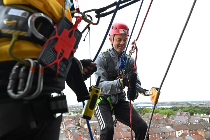 The Anfield Abseil for One Adult & Two Juniors at Liverpool FC